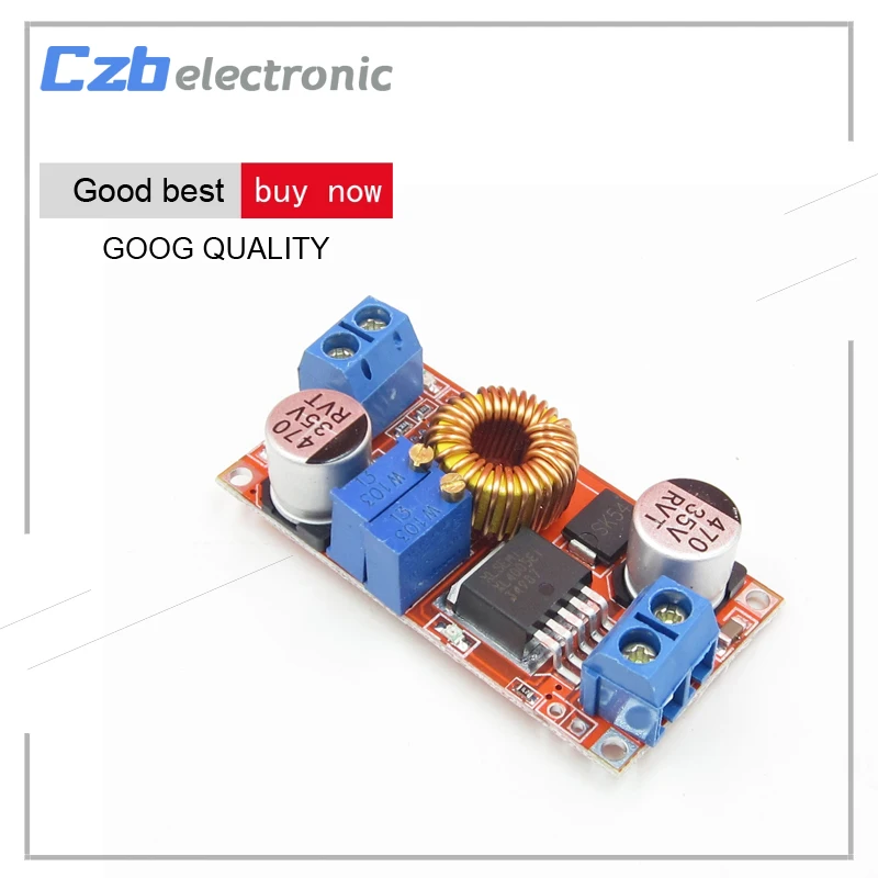 CC/CV Adjustable Max 5A Step Down Buck Charging Board XL4015 Lithium Battery Charger Converter ...