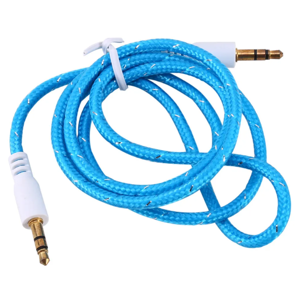 Buy Premium Quality Nylon Braded Aux Cable 1.2 Meter 3.5Mm Male To Male ...