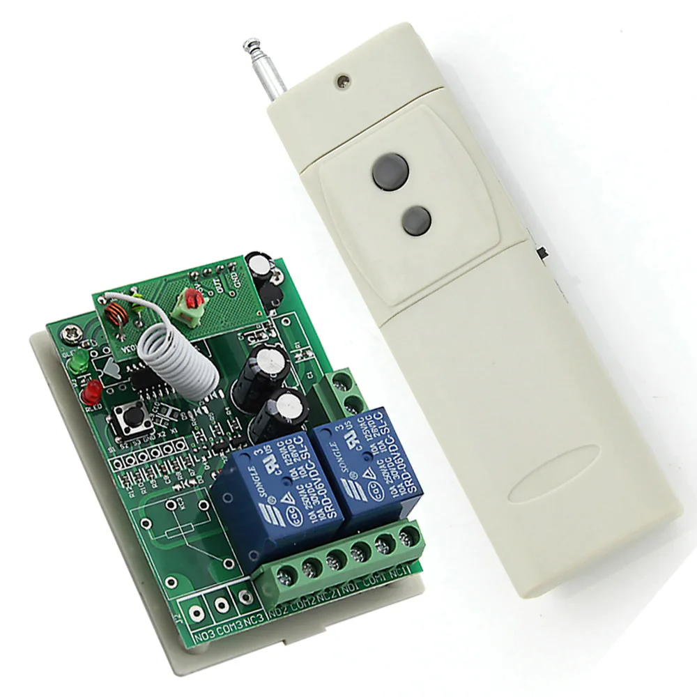 DC 6V 2 Channels Smart Wireless Remote Control Switch Inching Self ...