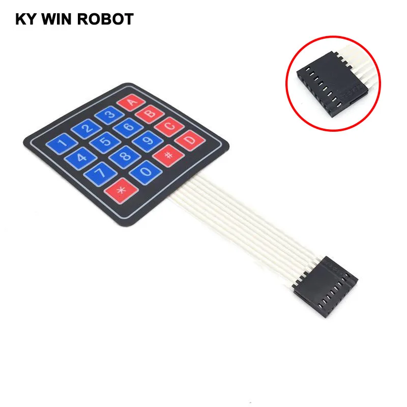 4x4 Matrix Keyboard For Arduino Array Module 16 Key Membrane Switch Expansion Keypad Panel 44