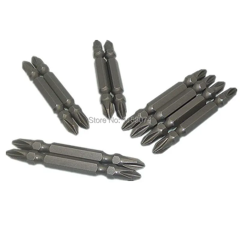 10pcs Double Ended Phillips Screwdriver Bits Set 65mm long PH2 Magnetic Impact Power Screw ...
