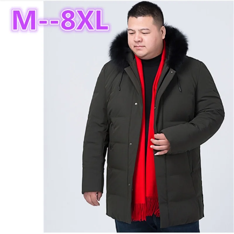 10XL 8XL 6XL 5XL 4XL Brand Navy Parka Men 2017 Winter Jacket Big Fur ...