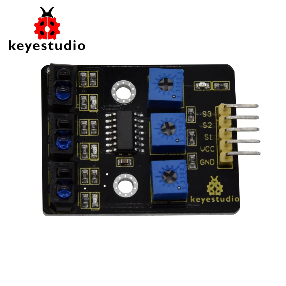 Keyestudio-3-Channel-Infrared-Tracking-Sensor-Module-IR-Line-Patrol-For ...