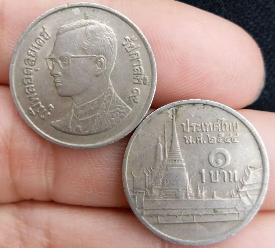 Thailand 1 Baht M nzen King Asien Welt Land Sammlung 100 Echte Und