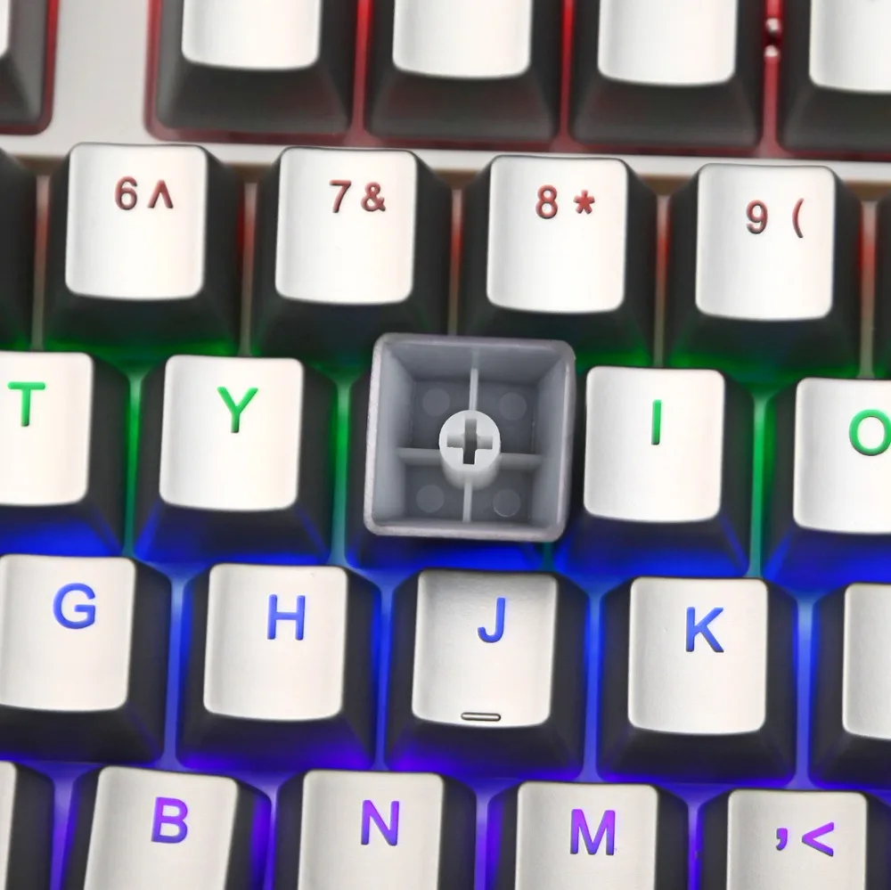 Silver Tone ABS Key Caps for Backlit Keyboard for Cherry Mx Outemu ...