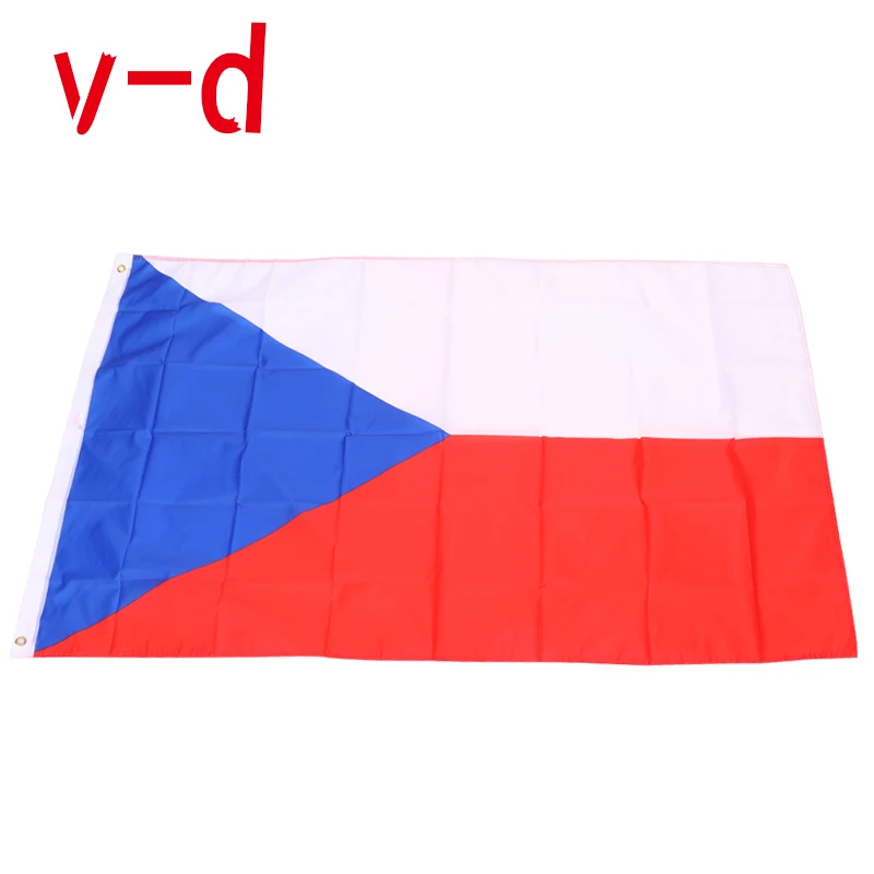 Xvggdg Bandera de la República Checa, bandera estándar de poliéster, 3 pies x 5 pies, envío ...