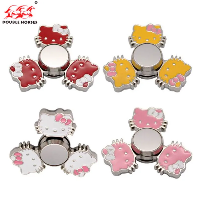 Dibujos Animados hello kitty mano spinner metal EDC espátula para ...