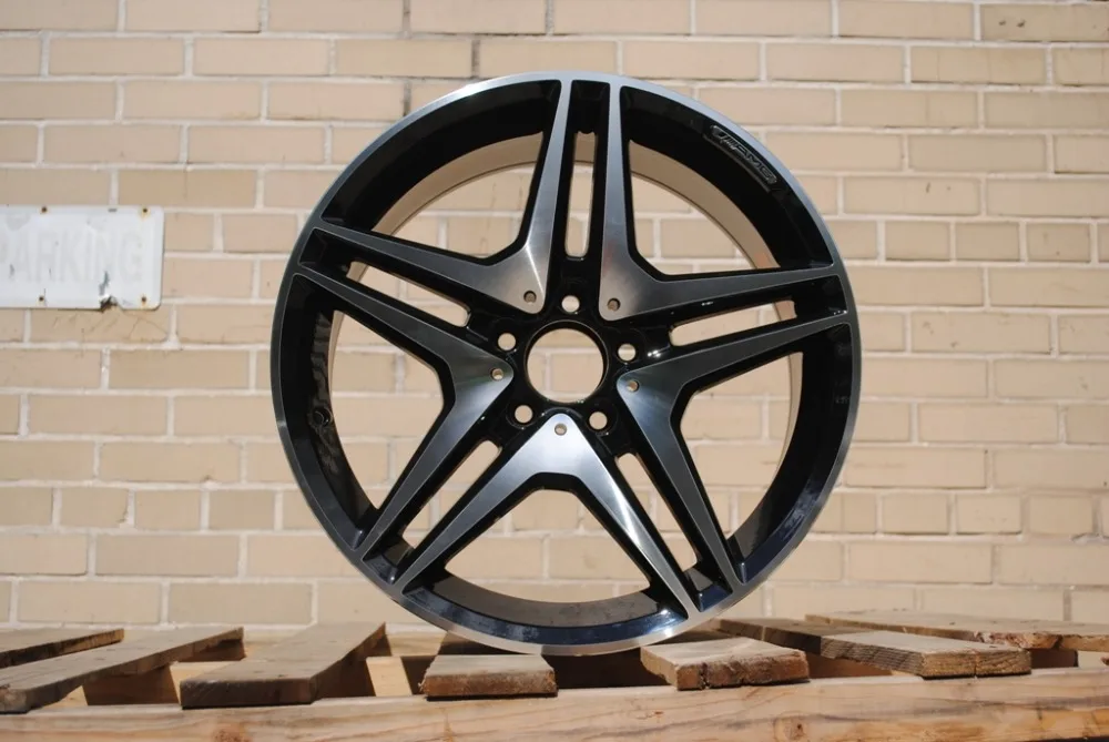 4 New 18x9.5 Rims wheels for MERCEDES BENZ BLACK AMG RIMS WHEELS +35mm ...