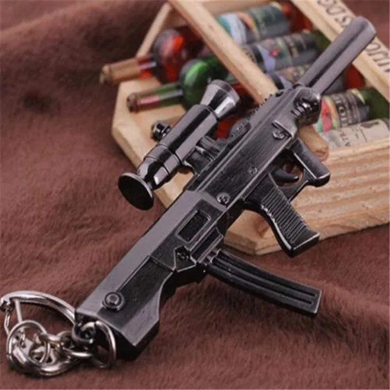 SCAR auto rifle Weapon Mini Gun Model Metal Keyring Keychain Key Ring ...