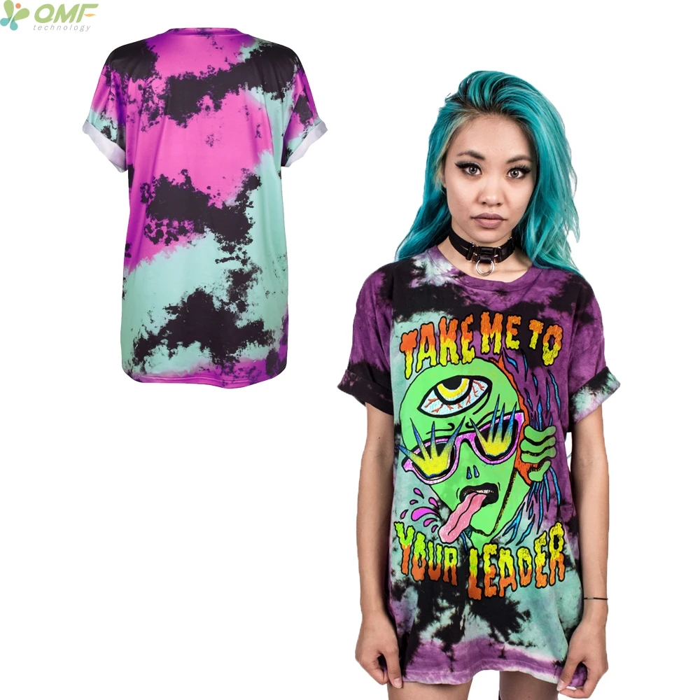 Harajuku Three Eye Aliens T-shirt Short Sleeve Tees Take Me To Your ...