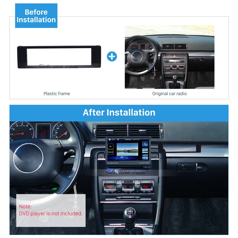 Seicane 1 din 171*46mm refitting Car Autostereo Panel Radio Fascia ...