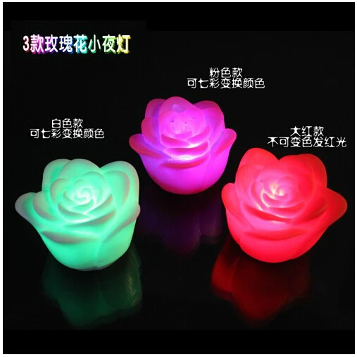 Colorful Led Rose Nightlight|rose aromatherapy|rose gold hoop ...