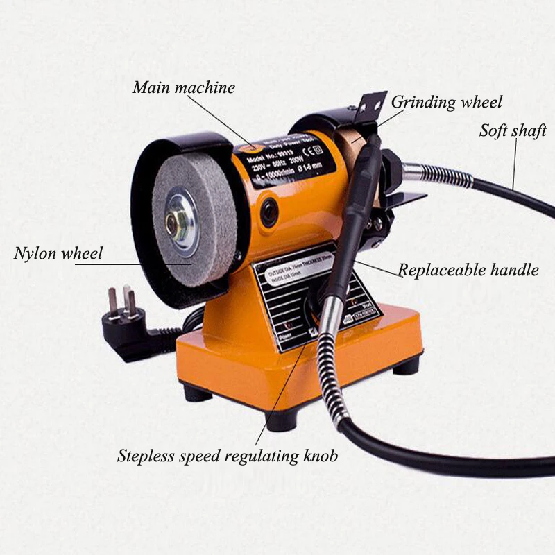 Mini Bench Grinder Household Diy Polishing Machine Micro Desktop ...