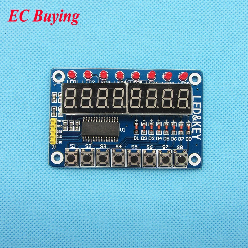Key Display 8 Bit Digital Tube Led Tm1638 Module For Arduino Avr With 5 Pieces 20 Cm 1p 1p
