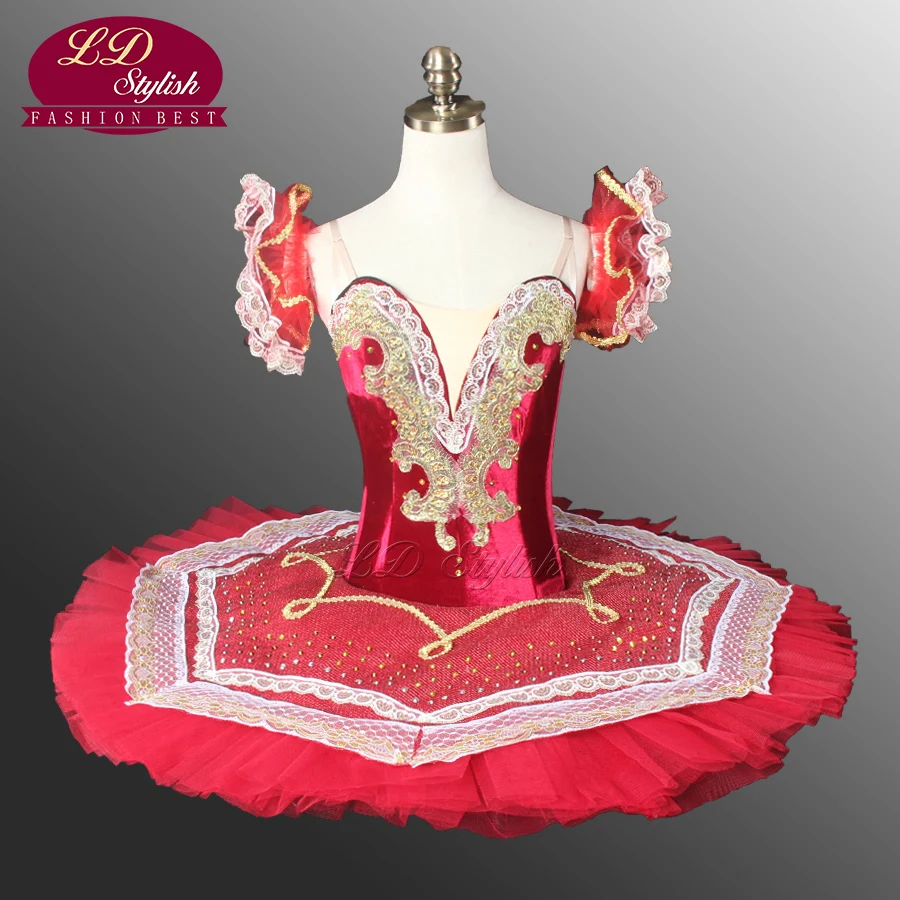 Girls-Red-Ballet-Tutu-Performance-Professional-Classical-Ballet-Tutu ...