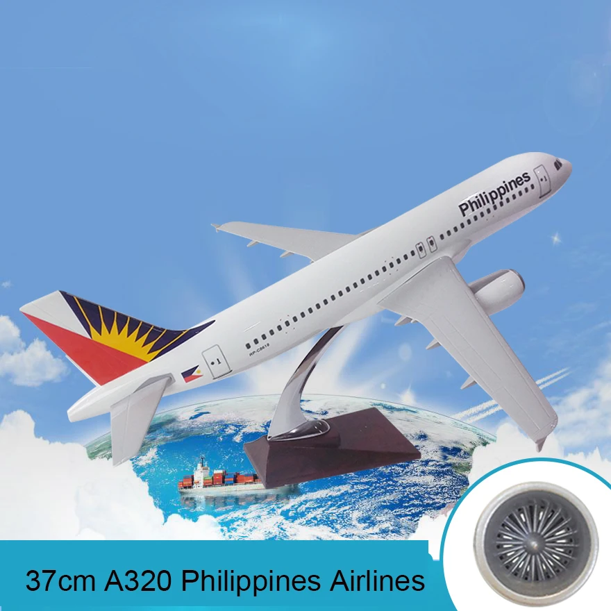 37cm Resin A320 Philippines Airlines Model A320 Airplane Airbus Model ...