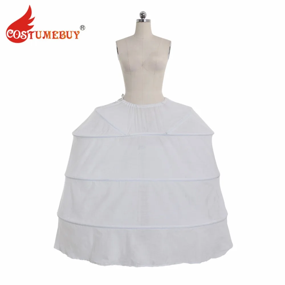 Costumebuy vestido de rococó victoriano Medieval, enagua de crinolina ...