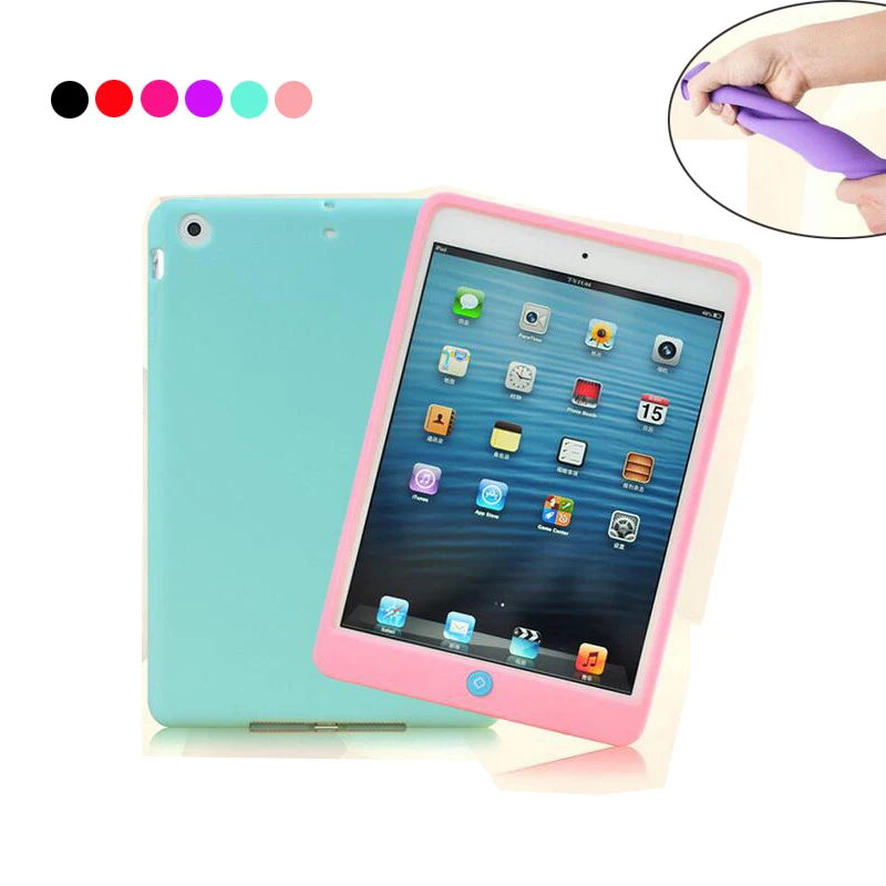 Universal Case for iPad 2 3 4 Cute Candy Color Soft Silicone Kids ...