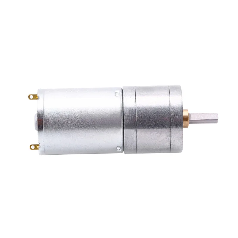 DC Motor 12V 130rpm 4mm center shaft - Robust construction.