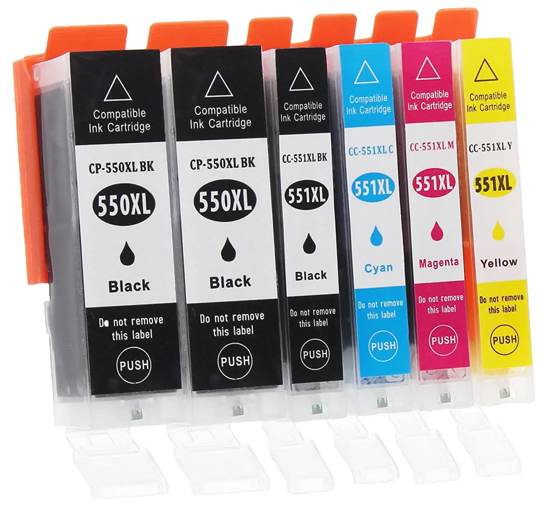 pgi 550 551 Compatible ink Cartridges For Canon MG6350 MG7150 IP8750 ...