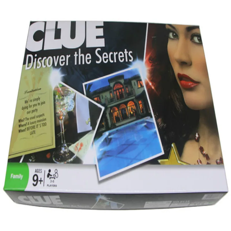 The English Version of Cluedo Game Detective Deluxe Edition CLUE ...