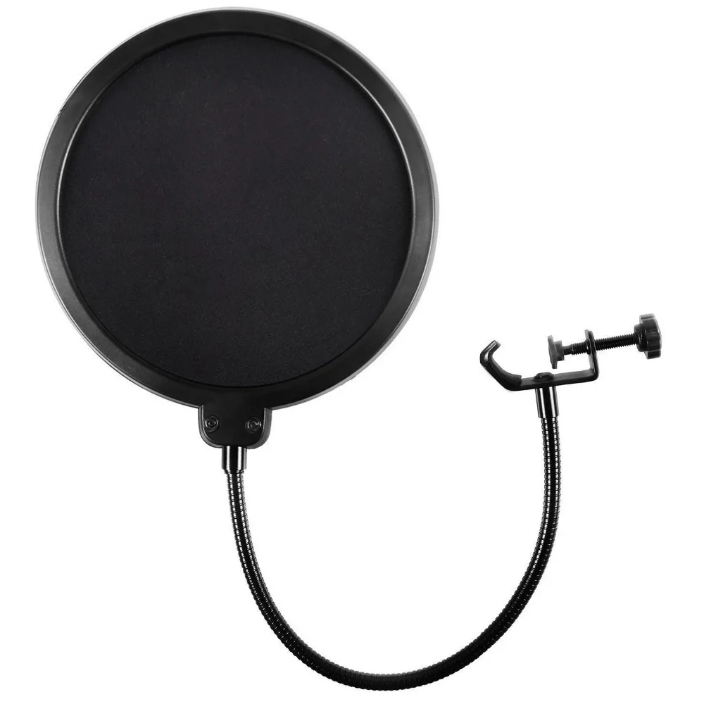 Kexu Microphone Wind Screen Pop Filter Mask Shield Flexible