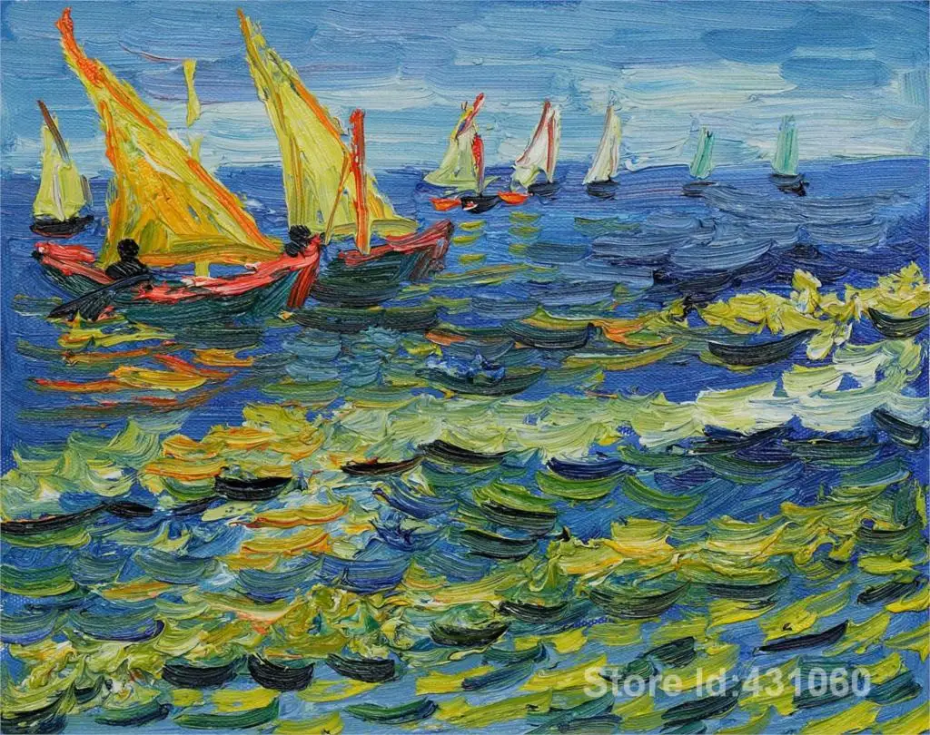 Compra van gogh paisaje marino online al por mayor de China, Mayoristas ...