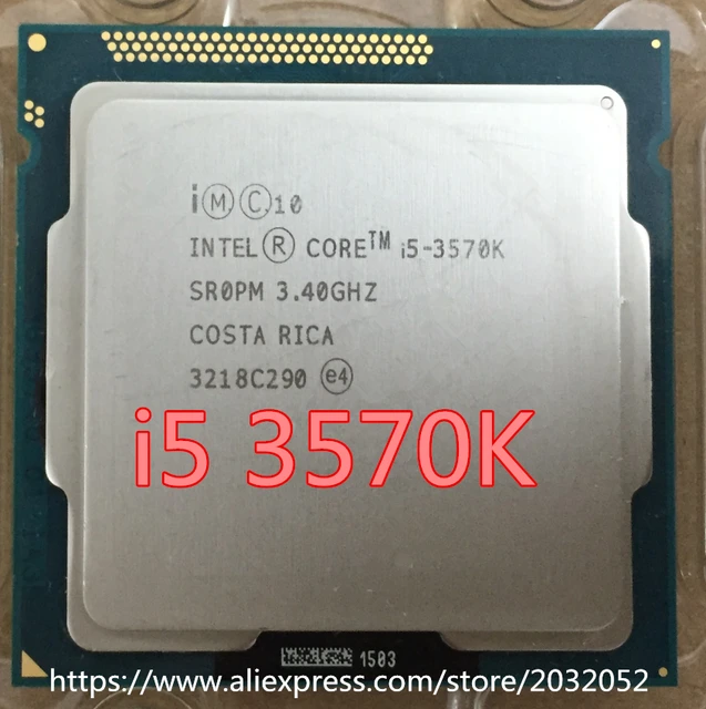 lntel I5 3570K i5 3570K CPU Processor Quad Core 3.4Ghz L3=6M 77W Socket ...