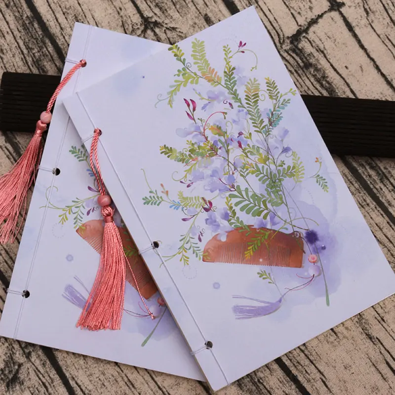 Coloffice Chinese Style Notebook Retro Journal Kraft Paper Line ...