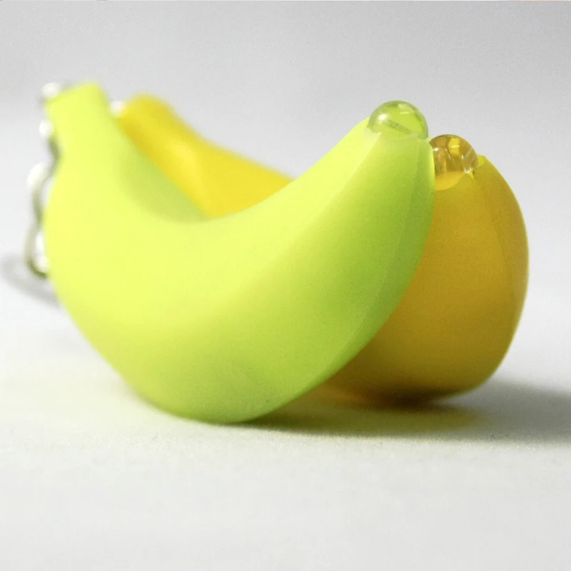Mini Yellow Banana Flashlight Torch Led Light Keychain Small Plum ...