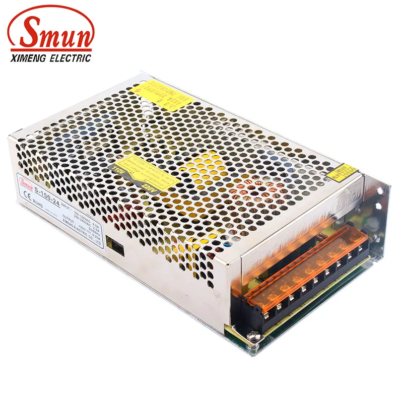 SMUN S-150 AC 110V/220V TO DC 12V 15V 24V 36V 48V Switching LED Power ...