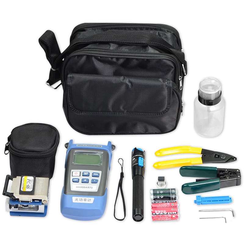 Fiber Optic Tool Kit FTTH with FC 6S Fiber Cleaver and Power Meter VFL ...