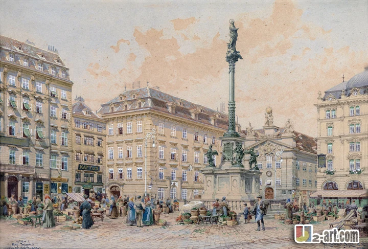 Old cityscape canvas printing printed canvas oil paintings artwork of ...