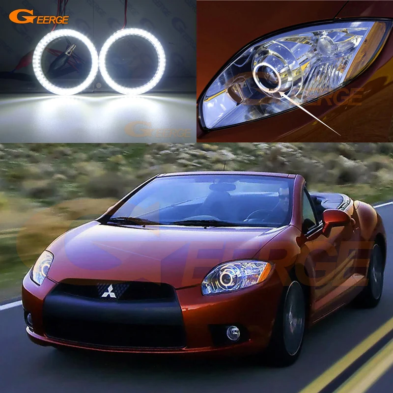 For Mitsubishi eclipse 2009 2010 2011 XENON HEADLIGHT Excellent Angel ...