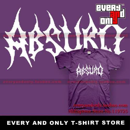 High Quality ABSURD Band Logo T shirt Tee T|t-shirt led|t-shirt ment ...