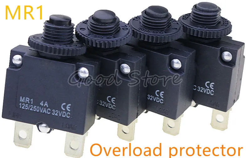 1PCS thermal switch circuit breaker MR1 3A,4A,5A,6A ,7A,8A,10A,15A,16A ...