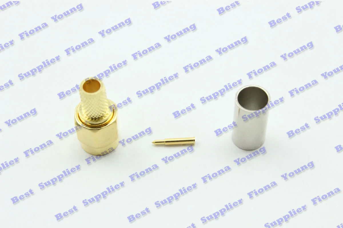 5 pcs\lot Straight RF Connector SMA Plug (Male Pin) for RG58 RG142 ...