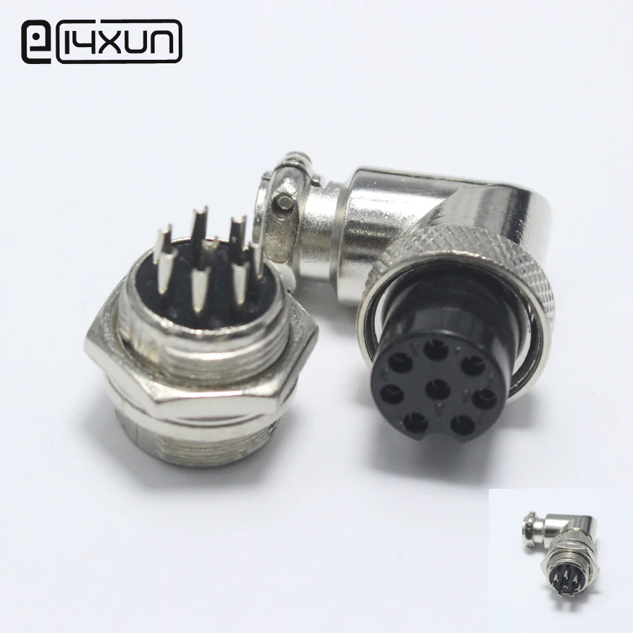 1set GX16 8 Pin Male & Female Diameter 16mm Wire Panel Connector GX16 ...
