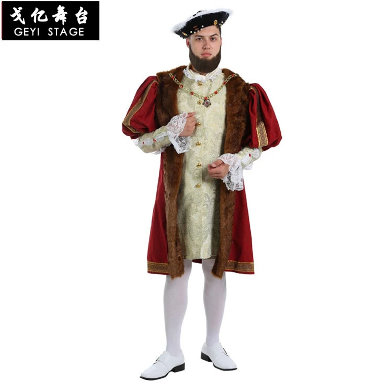 New Cosplay Diy Medieval Tudor Elizabethan King Henry Viii Cosplay ...
