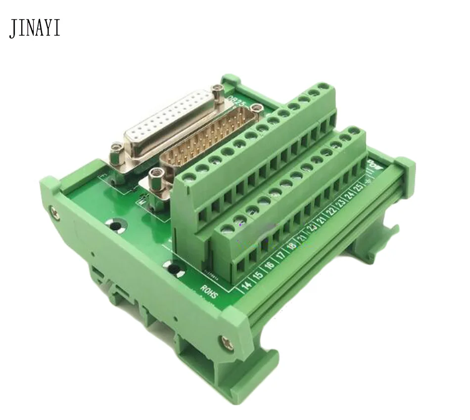 25-pin-DB25-D-SUB-Female-Male-signals-Terminal-PCB-Breakout-Module-box ...