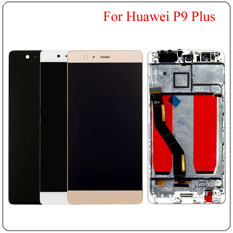 For Huawei P9 Plus LCD Display Digitizer Touch Screen Panel With Frame ...