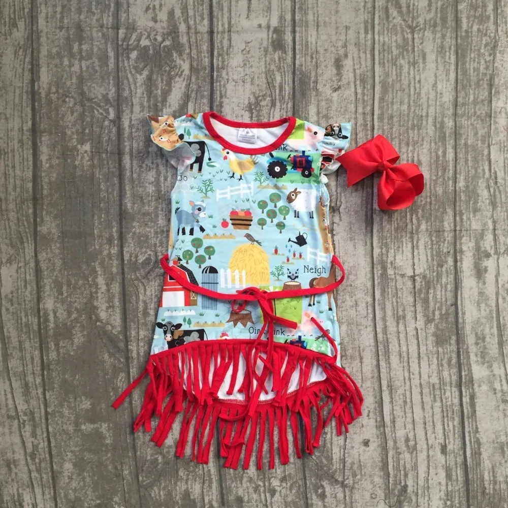 baby girls summer dress clothing girls farm girls dress children red ...