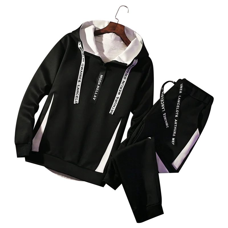 2018 New Arrival Fashion Men Clothing 2 Piece Sets Hoodies Pants