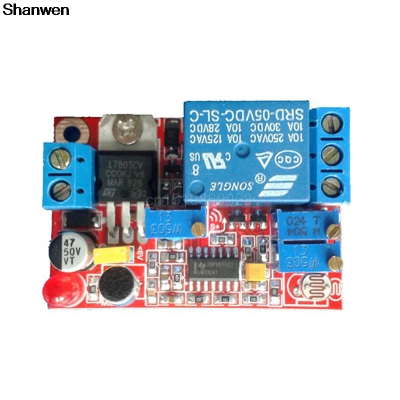 DC5V 12V 24V Geluid Sensor Licht Controle Relais Schakelaar Vertraging Turn Off Module|relay ...