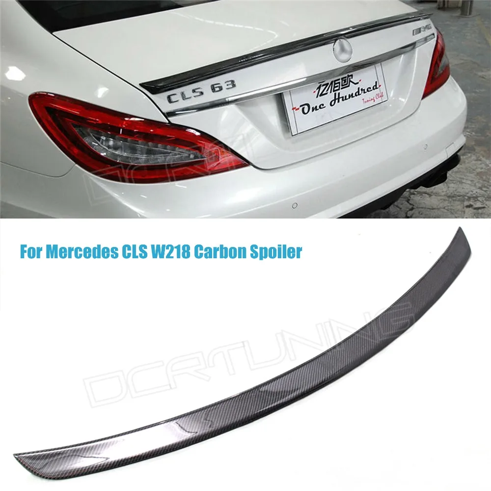 For Mercedes CLS Spoiler Cls Class W218 Carbon Fiber Rear Trunk Spoiler ...