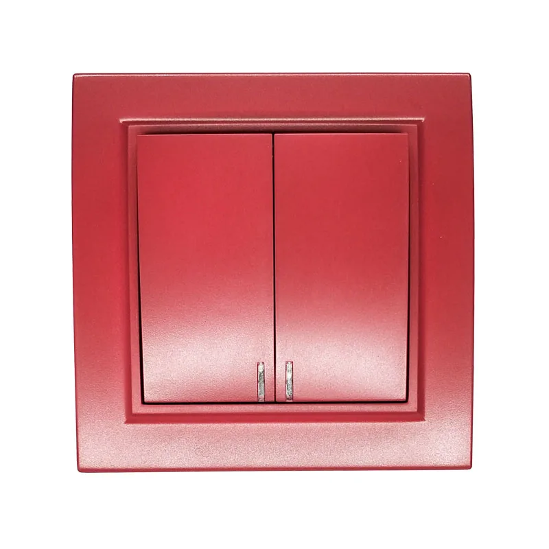 Light Switch two gang switch with indicater European inset Decorative ...