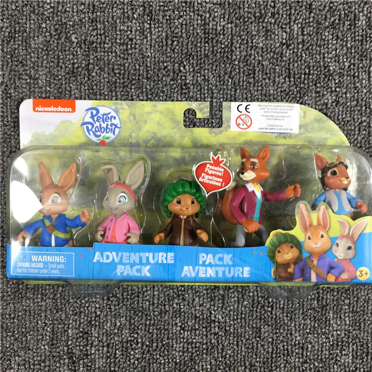 Cartoon Action Figure Model Toys Peter Rabbit,lily,benjamin,cotton Tod ...