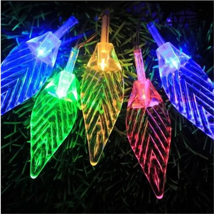 AC220V/110V 3M 20 LED Tree Leaves String Lights String Fairy Light for ...