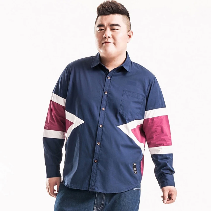 Plus Size 3XL 4XL 5XL Full Sleeve Fashion Style Men Shirts Quality Men ...