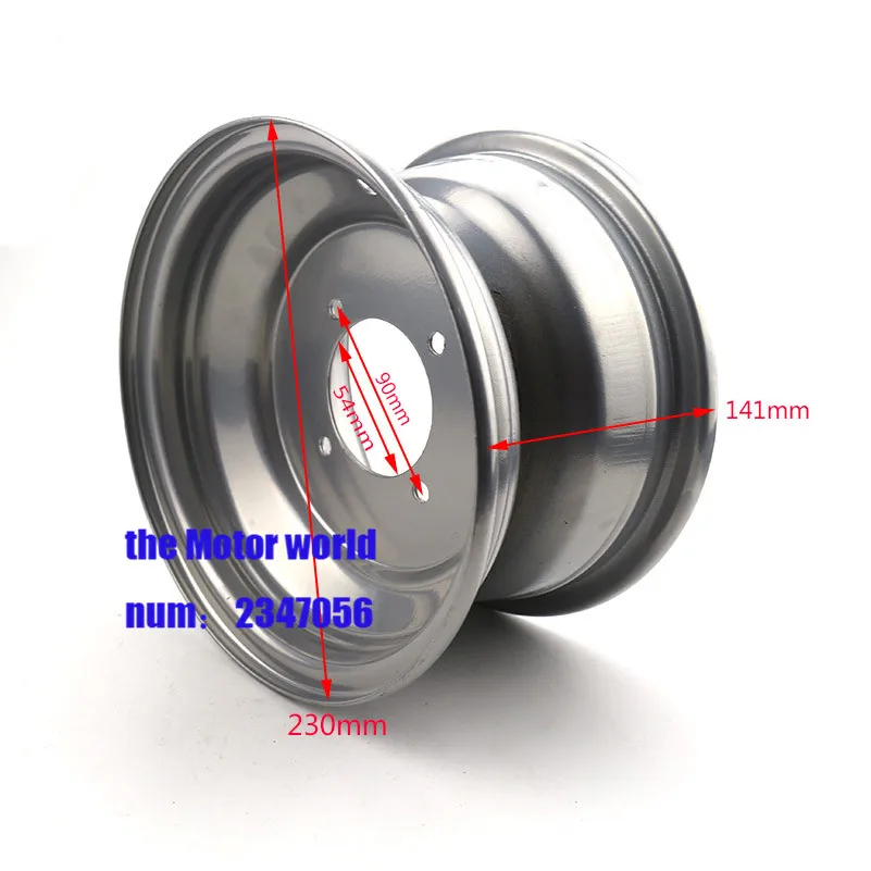 Aluminum Atv 8 Inch Tires Wheel White Hub 8 Inch Vacuum Tires 4 Hole ...